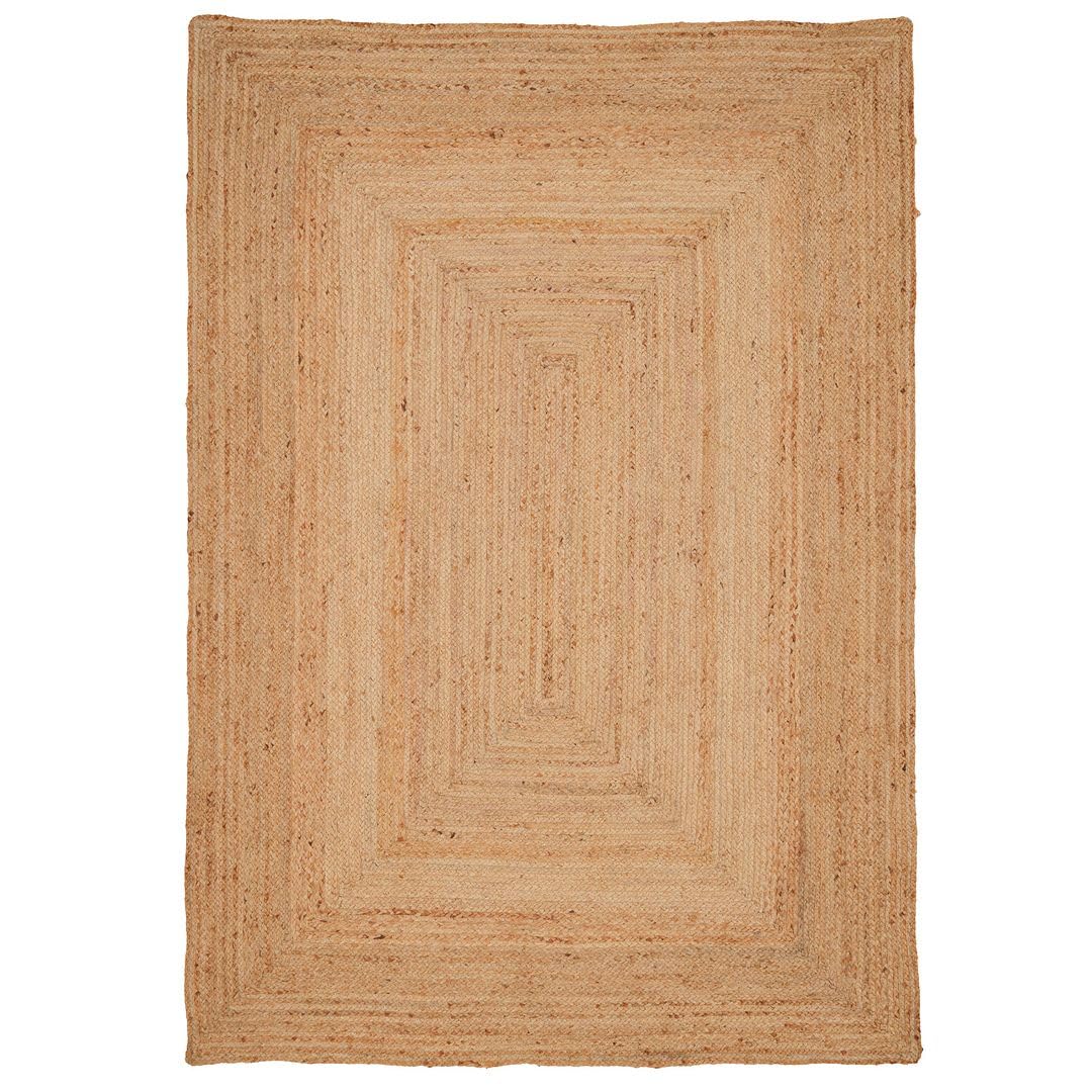 Jute Rug Natural Beige Rustic Golden Rectangular Scandi Bohemian Rug ...