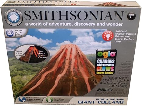 Amazon.com: NSI Smithsonian Giant Volcano Kit Small : Toys & Games