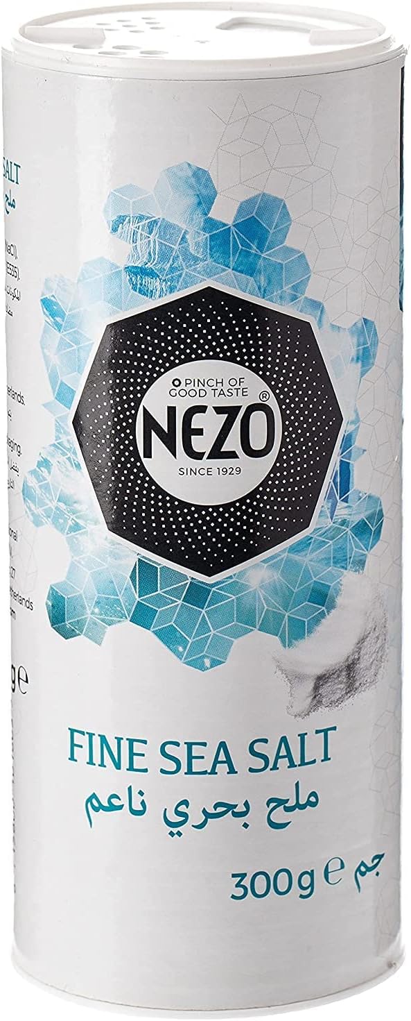 Nezo Fine Sea Salt Natural Sea-Derived Salt for Authentic Flavor, 300 ...