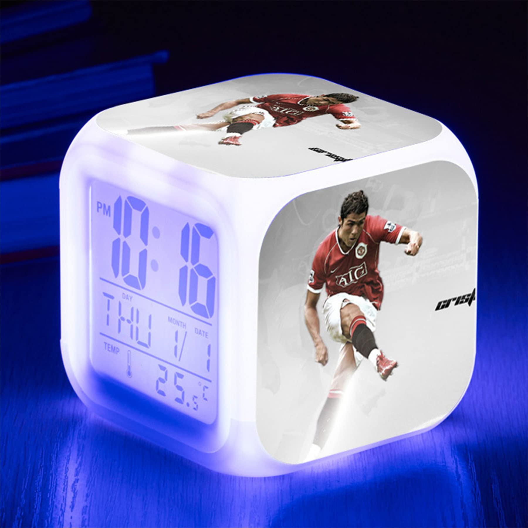 Buy Koniee Kids Digital Alarm Clock Cristiano Ronaldo Clock Student ...