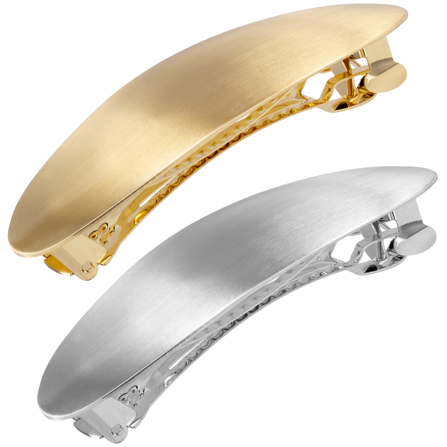 Amazon.com : Pndeyo 2pcs French Metal Hair Barrettes for Women, Non ...