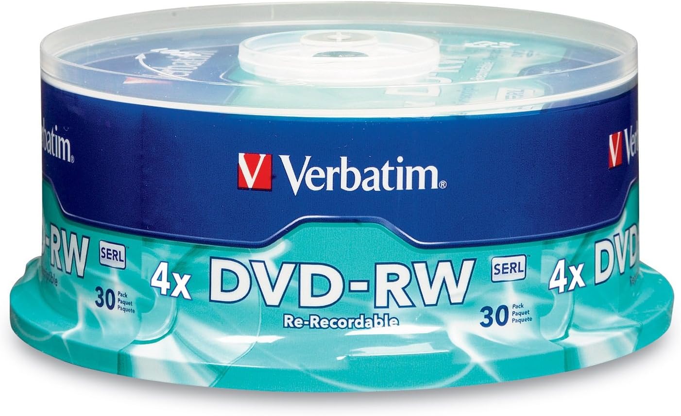 Amazon.com: Verbatim CD-RW 700MB 4X-12X High Speed Discs with Branded ...