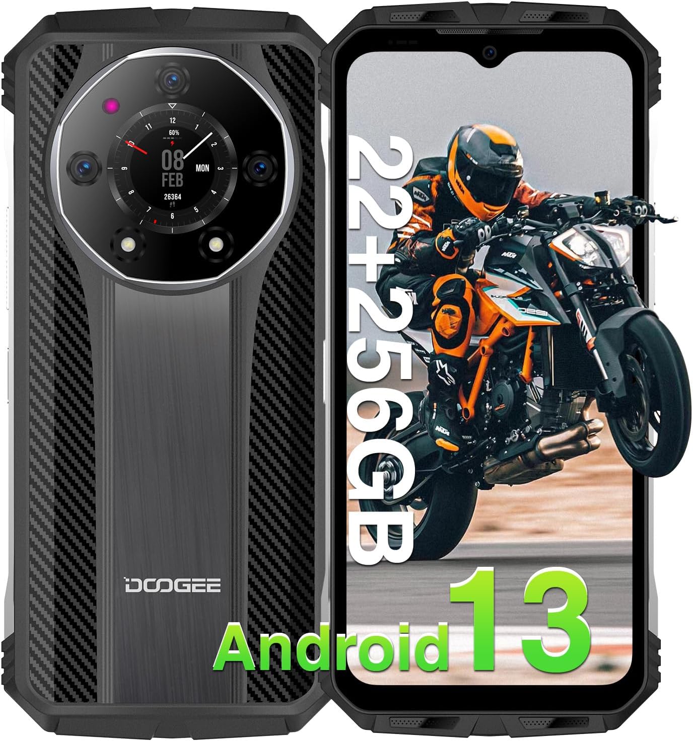 DOOGEE S110 Rugged Smartphone, Android 13 Telefono Indistruttibile ...