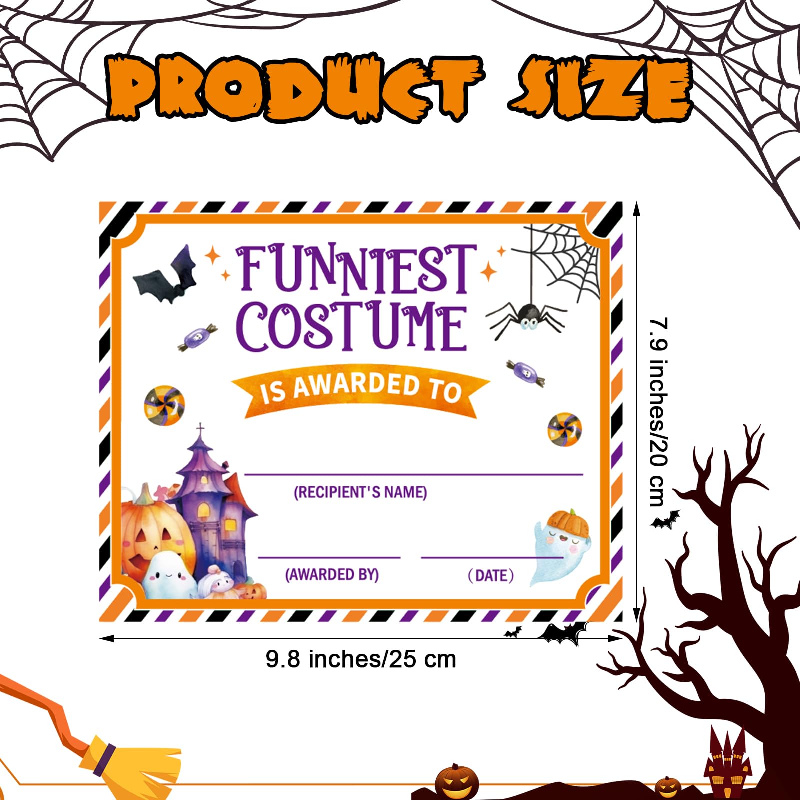 Halloween Costume Contest Award Certificates Halloween Costume Awards