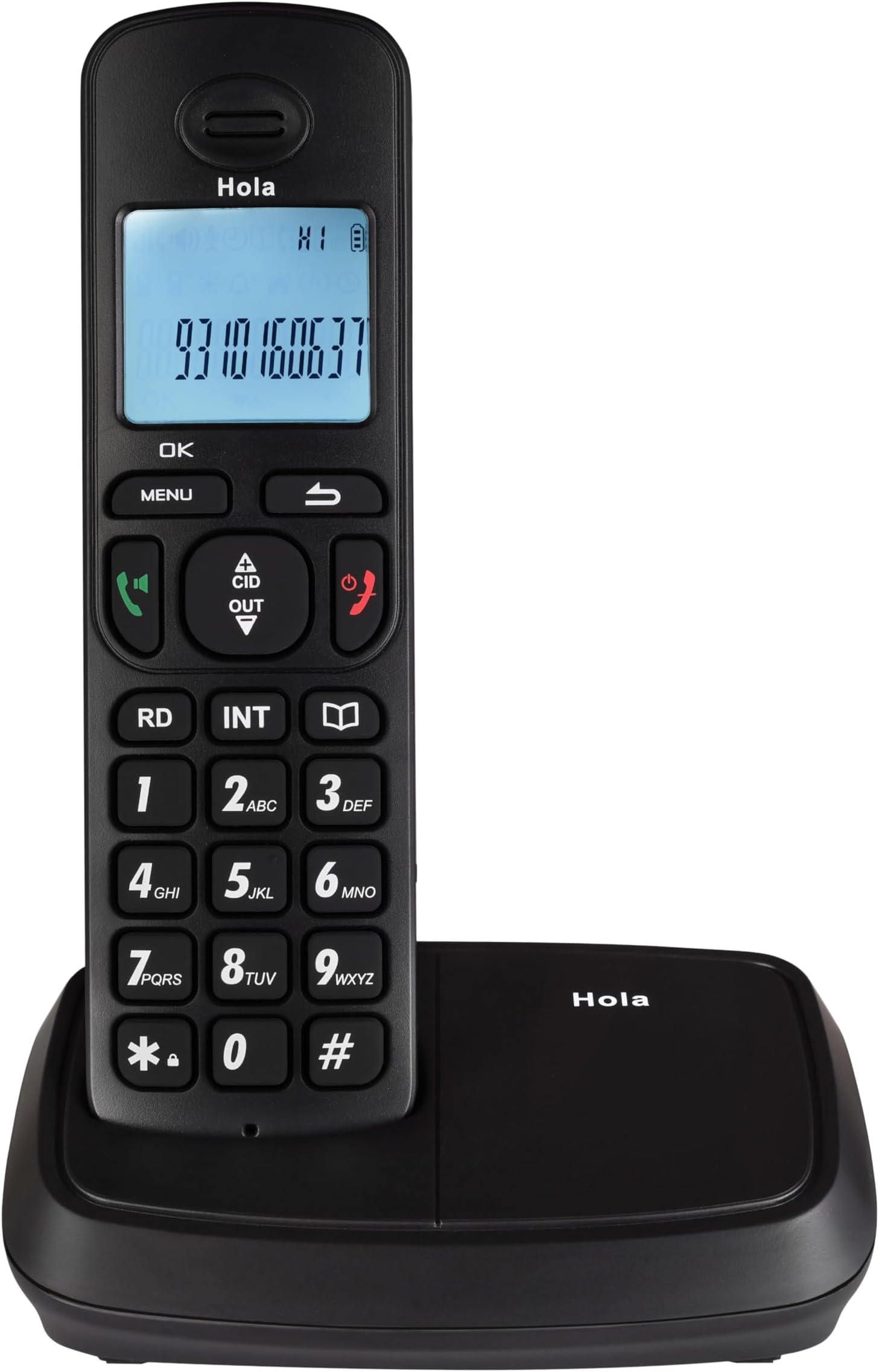 Hola ! Tc 700 Expandable 2.4Ghz Cordless Landline Phone with Caller ID ...