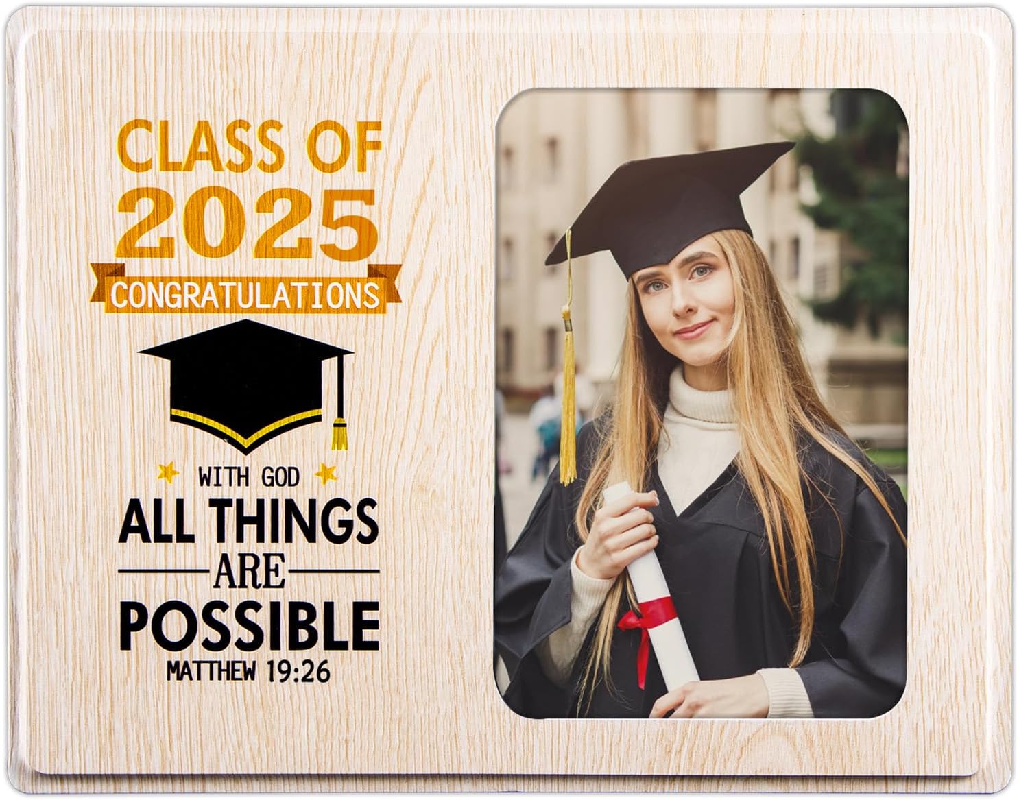 Amazon.com - FLYAB Inspirational Graduation Picture Frame - Wood Class ...