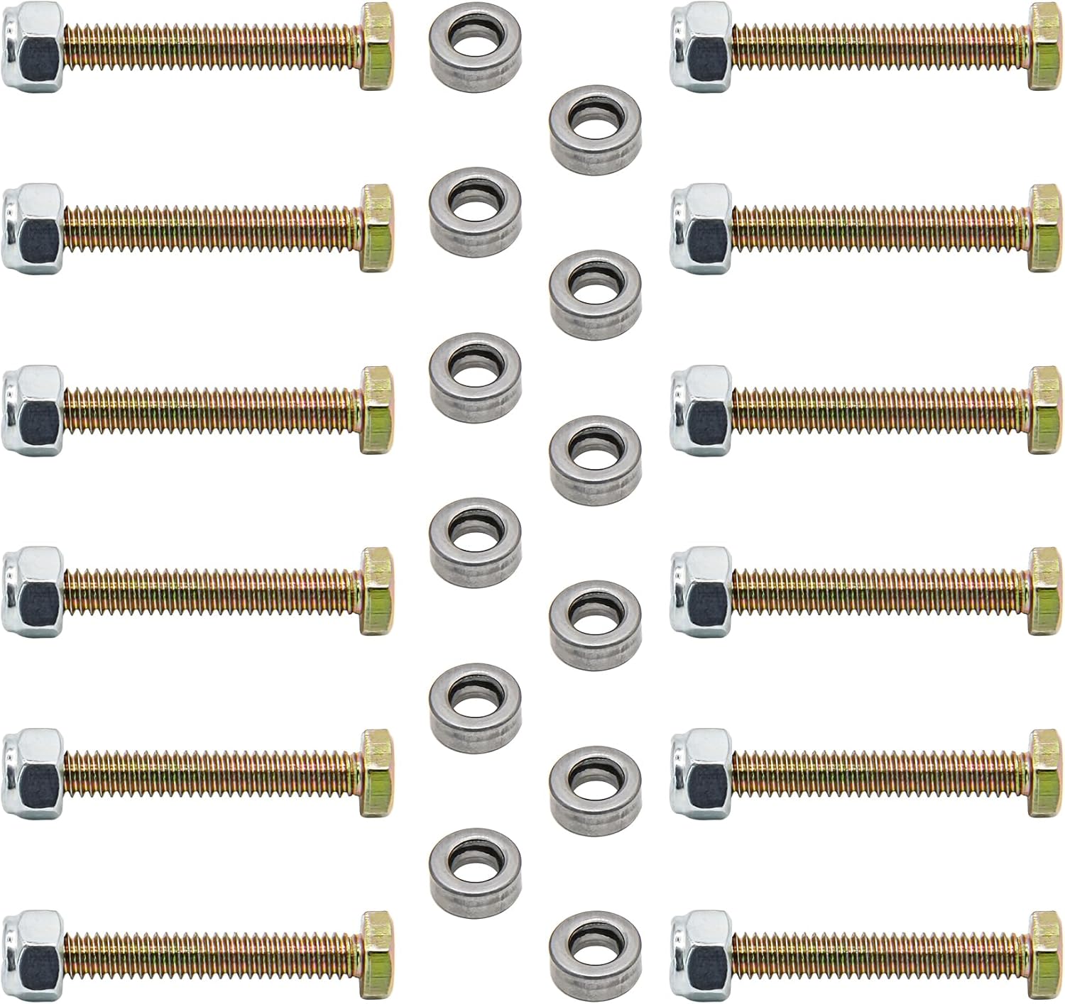 Amazon.com: Gpartsden 12PK 1501216MA Shear Pins Spacers and Nuts for ...