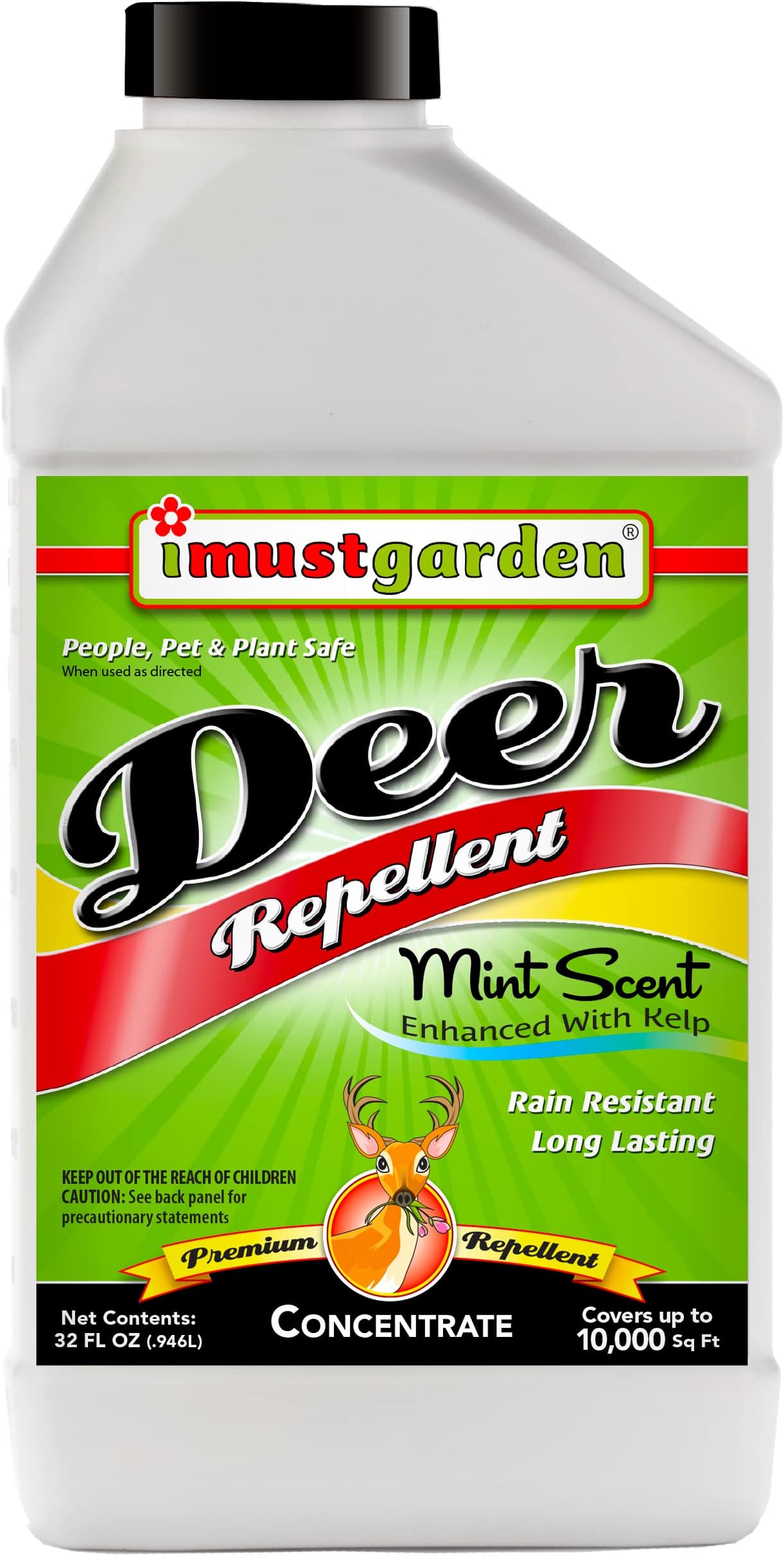 Amazon.com: I Must Garden Deer Repellent Concentrate – 32oz: Mint Scent ...