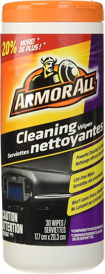 Armor All 30 Count Vehicle Cleaning Wipes for Multiple Surfaces