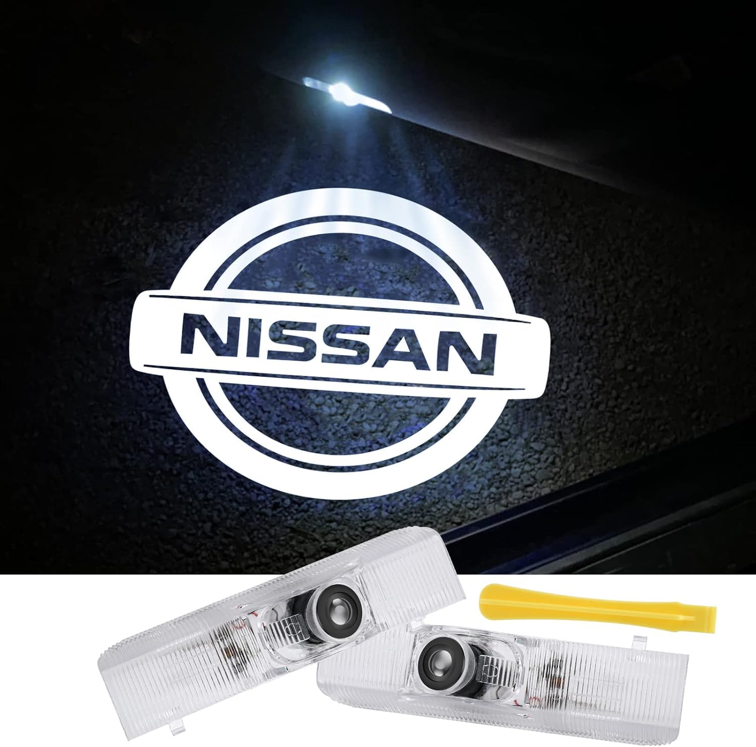 2PCS No Fade LED Car Lights LED Welcome Lights Car Door Logo Projection ...