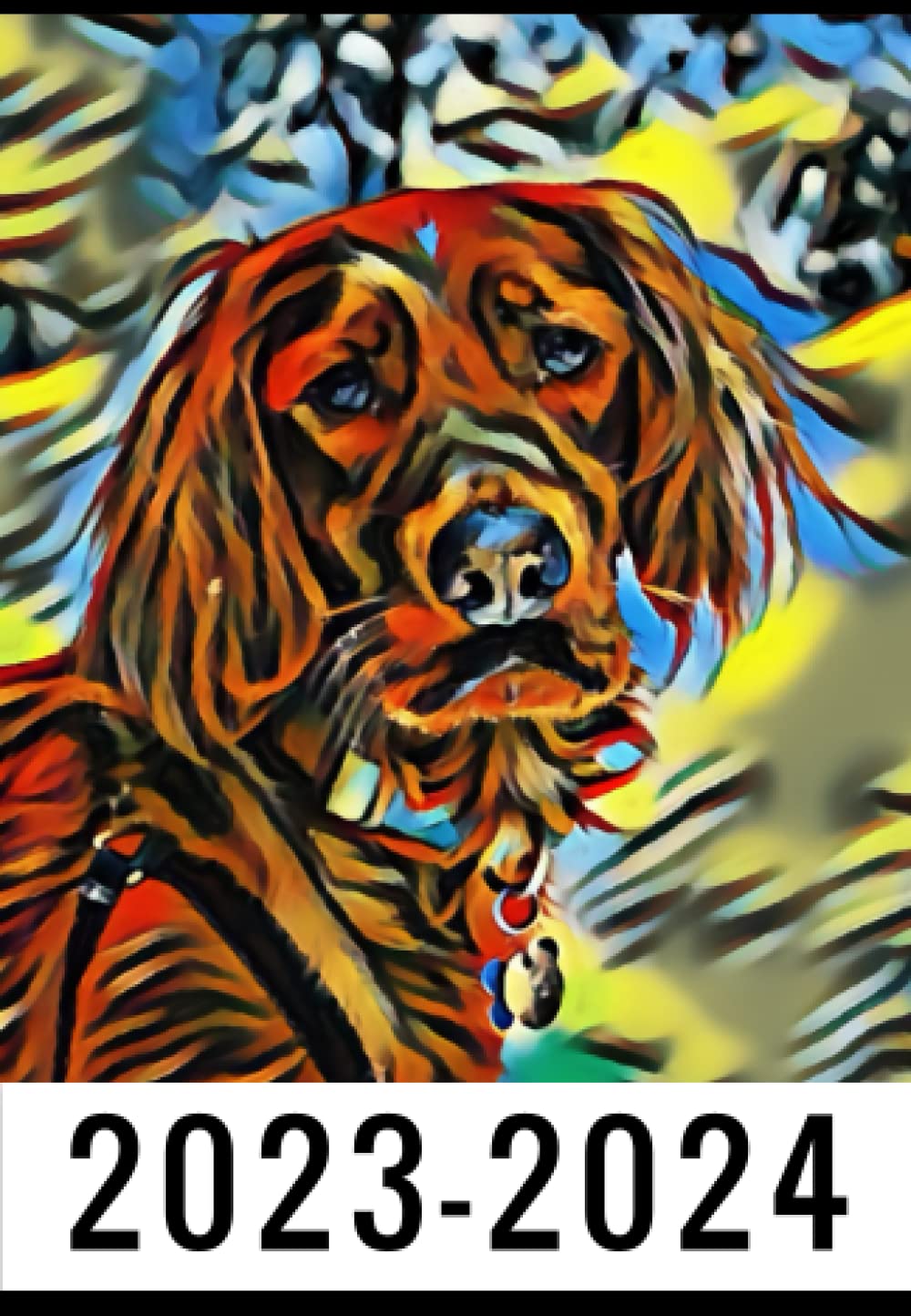 2-Year 2023-2024 Pocket Planner Irish setter: Monthly Calendar & Agenda ...