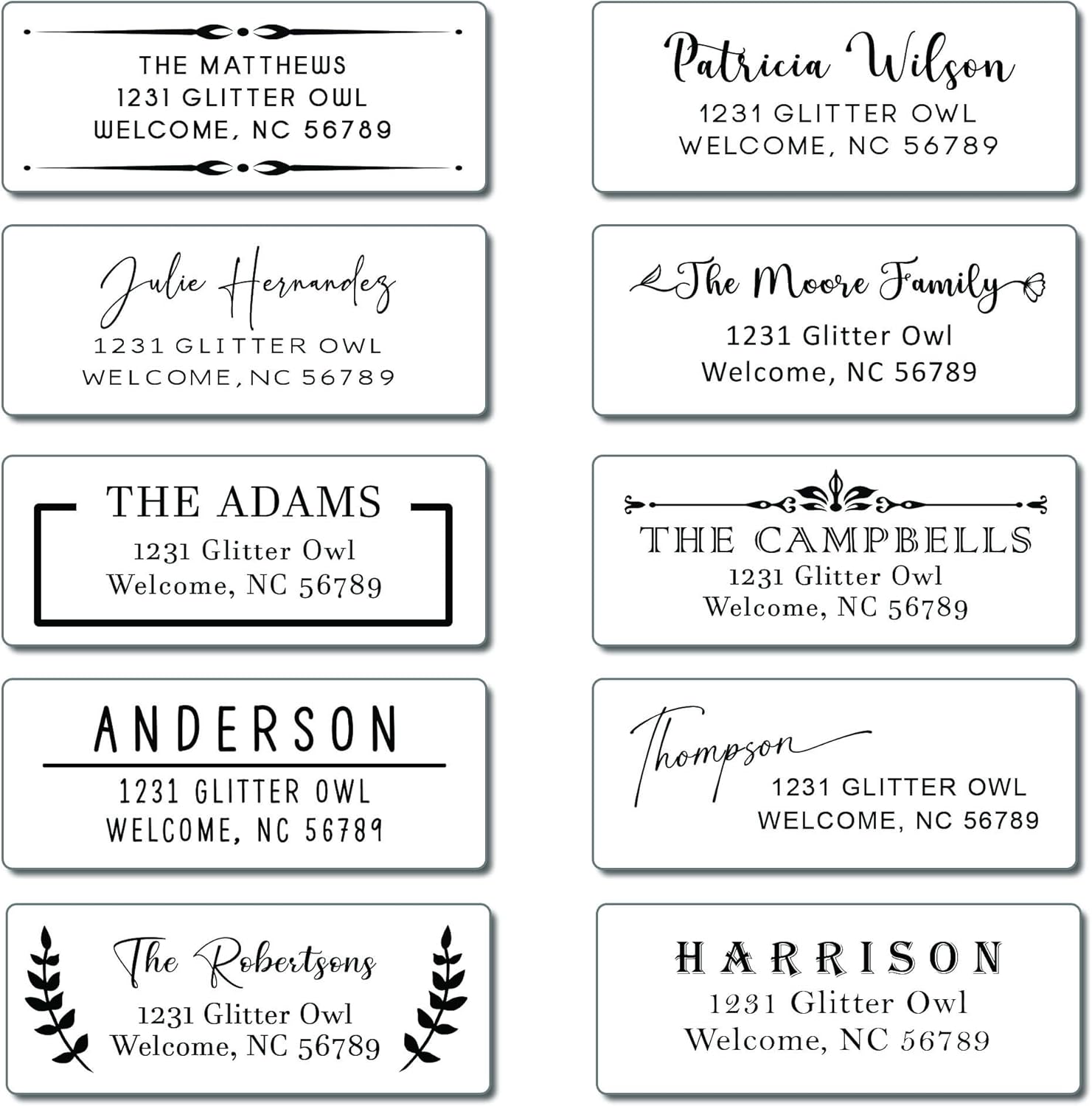 Amazon.com : Personalized Return Address Labels Stickers - Set of 240 ...
