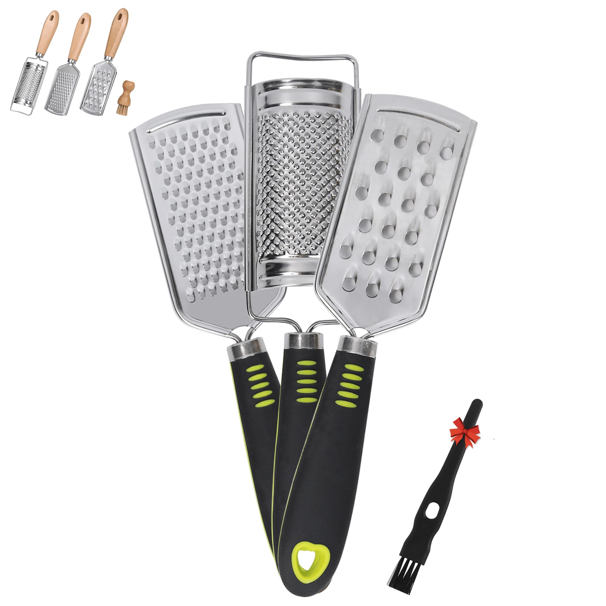 Amazon.com: BEARDO DECOR Handheld Cheese Grater Set for Kitchen ...