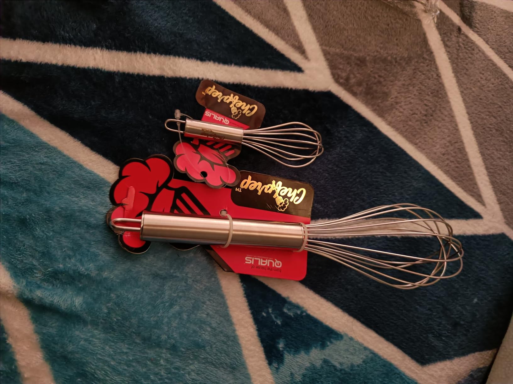 CHEFPREP Premium 100% Stainless Steel Whisk for Blending, Whisking ...