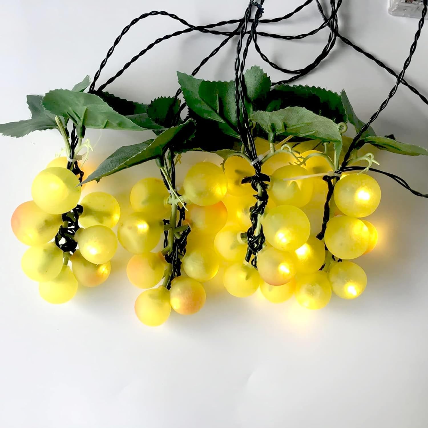 Light Up Decorations With Grapes Vines Eco Friendly LED Grape Leaf