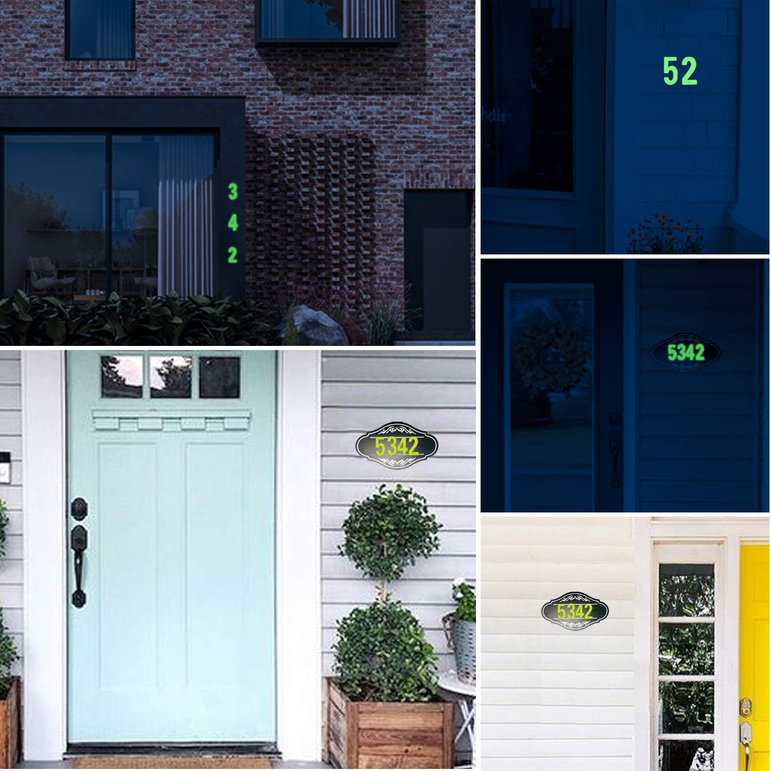 Fluorescent House Numbers