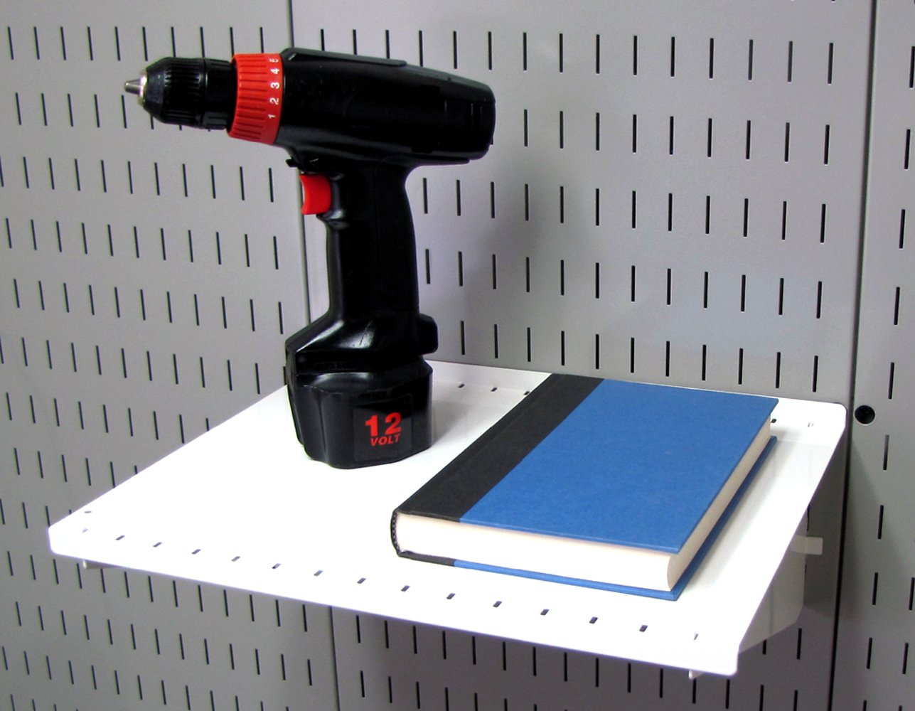 Snapklik.com : Wall Control Shelf 12in Deep Pegboard Shelf Assembly For ...