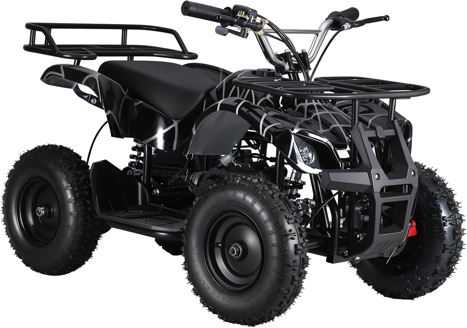 Fukursul 2-Stroke 49CC Kids Ride On ATV, 4 Wheels Quad Off-Road Vehicle with Air-Cooled Engine ...