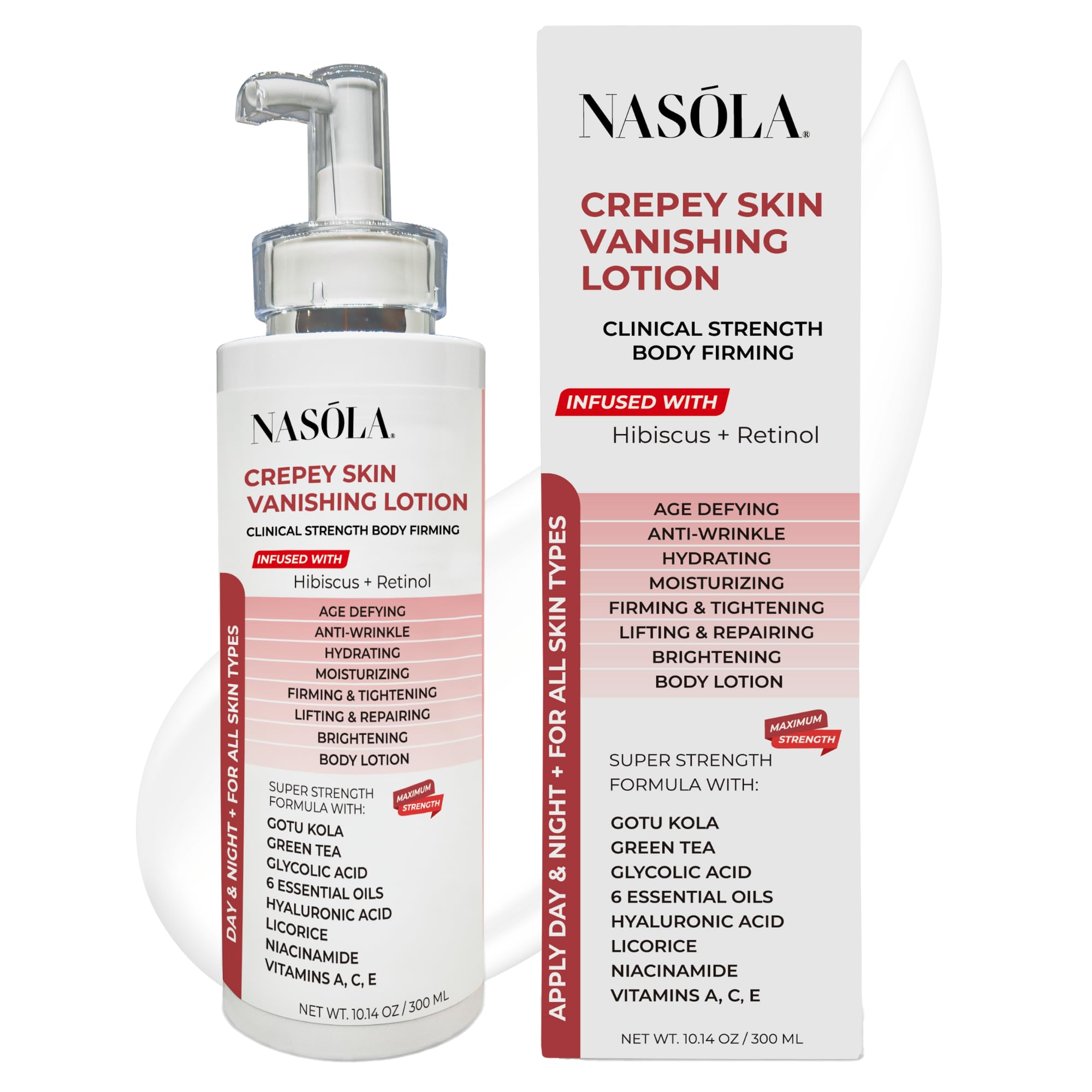 Amazon.com : Nasola Crepe Erase Advanced Body Repair Treatment Lotion ...
