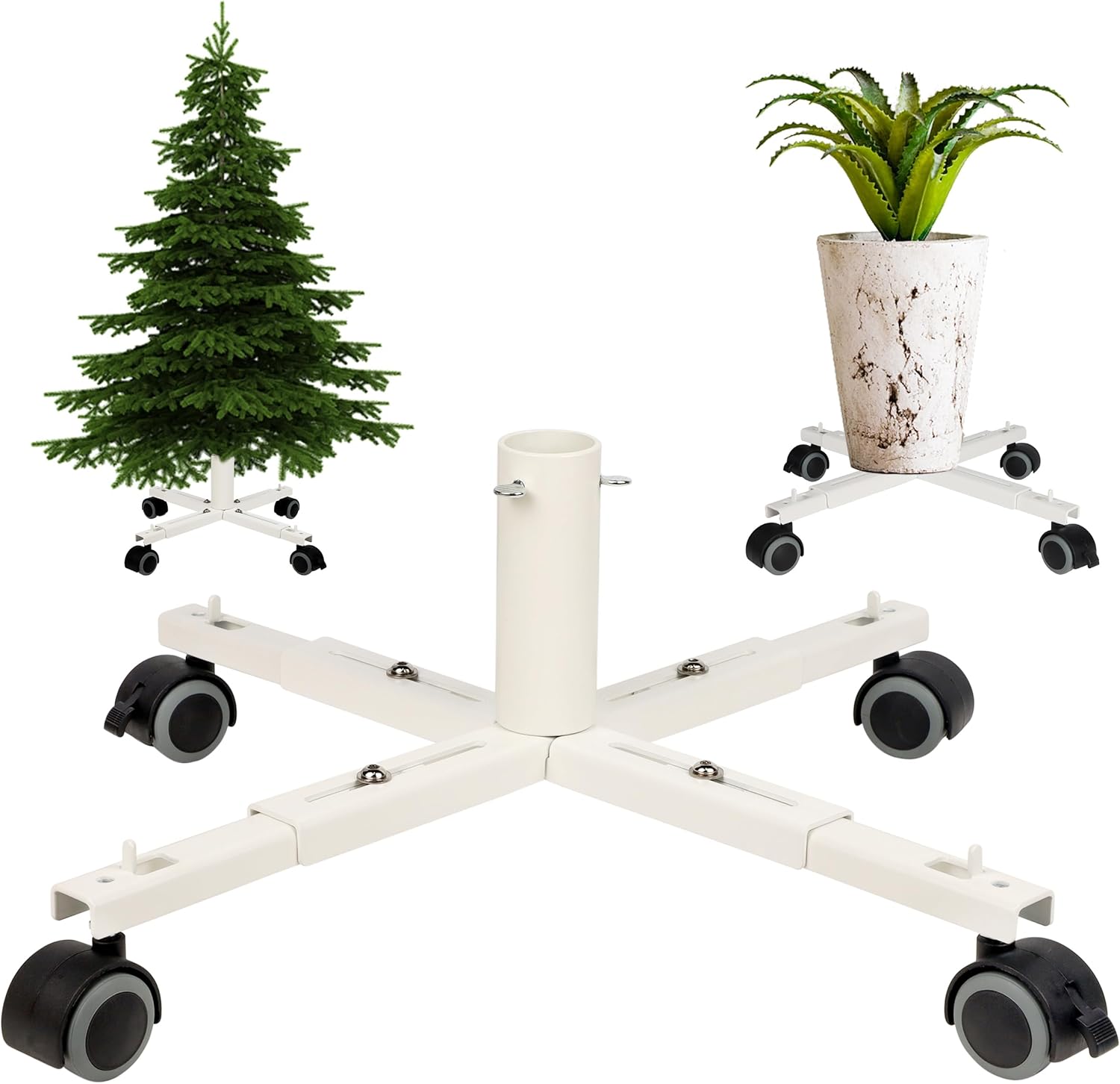 Amazon.com: Blissun Christmas Tree Stand Base with Wheels, Movable ...