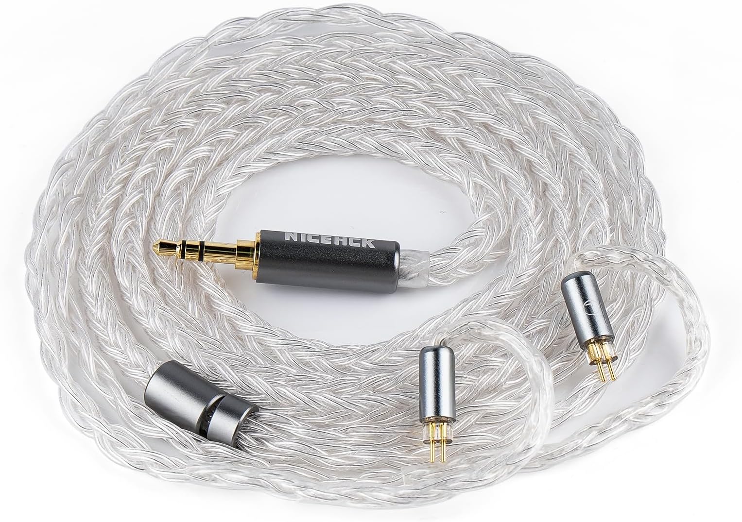 Amazon.com: NICEHCK IcyMoon IEM Cable, 16 Core OCC+Silver Plated OFC ...