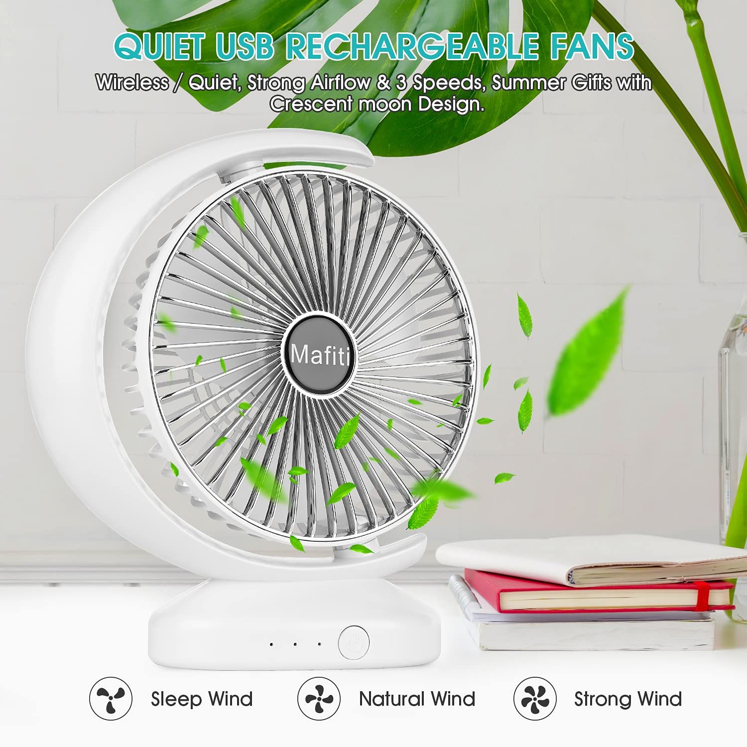 mafiti 8 inch Desk Fan Rechar...B087JDZTXJ | Encarguelo.com