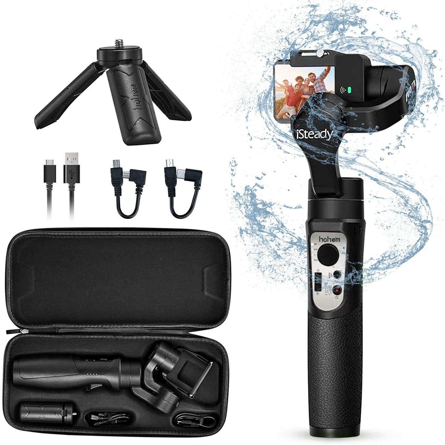 Amazon.com: 3-Axis Gimbal Stabilizer Handheld for GoPro 8 Action Camera ...