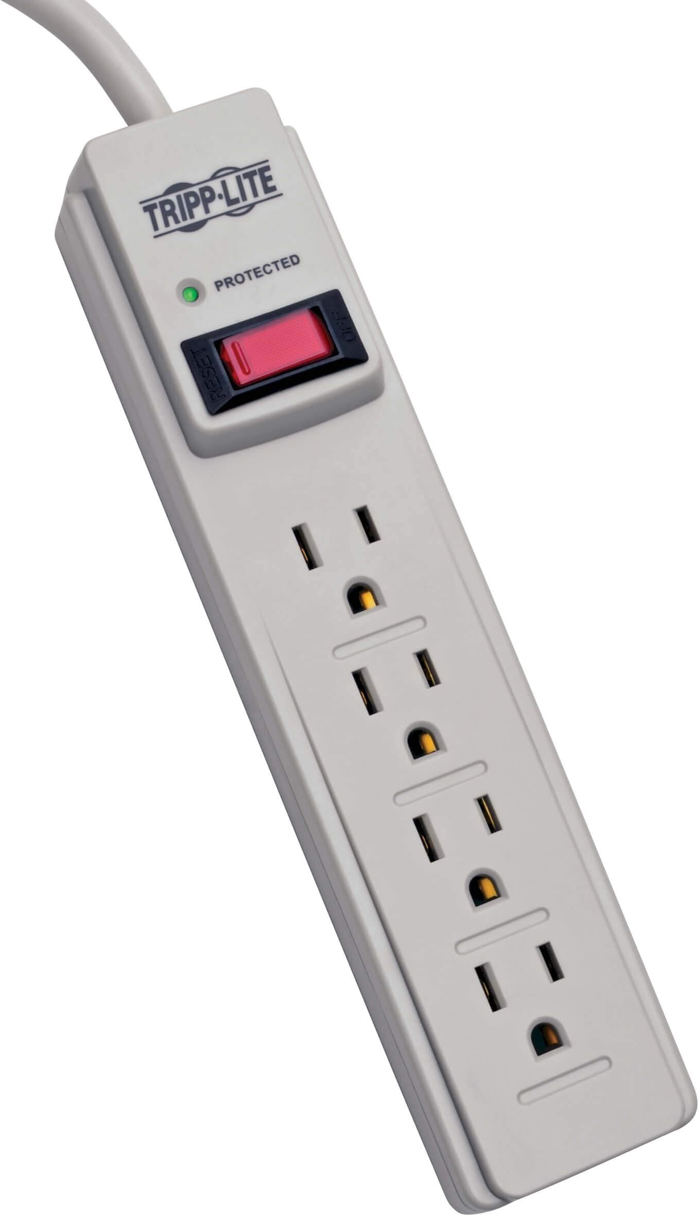 Amazon.com: Tripp Lite Surge Protector Power Strip TL P74 RB 120V Right ...