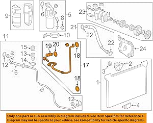 Amazon.com: General Motors 22868249, A/C Refrigerant Discharge Hose ...
