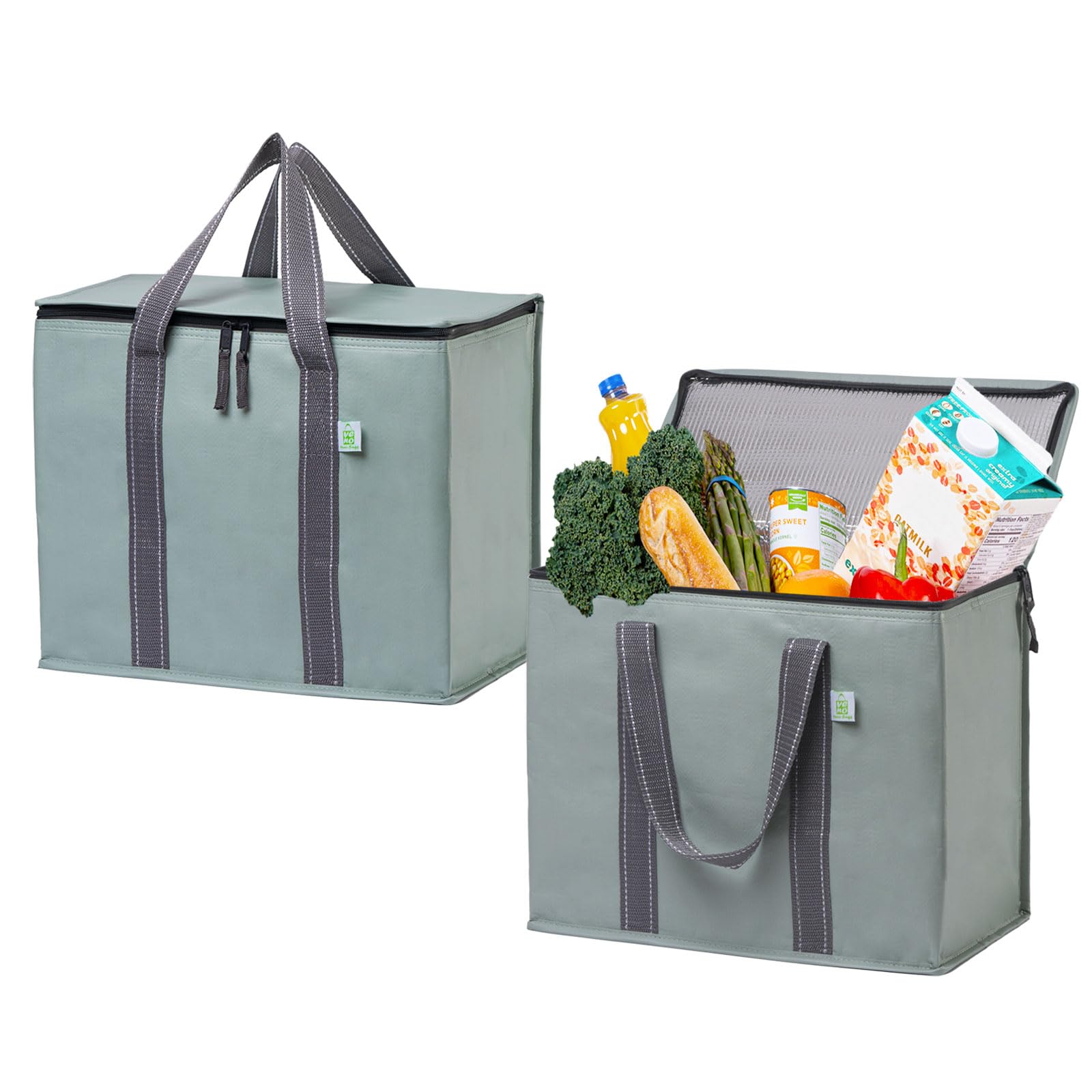 Snapklik.com : VENO 2 Pack Cooler Bag And Insulated Grocery Bags For ...