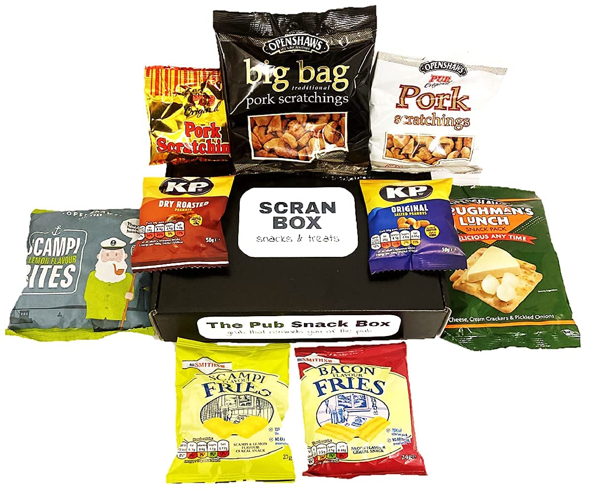 Buy Traditional Pub Snacks Box with Pub Quiz | Pub Original Pork ...