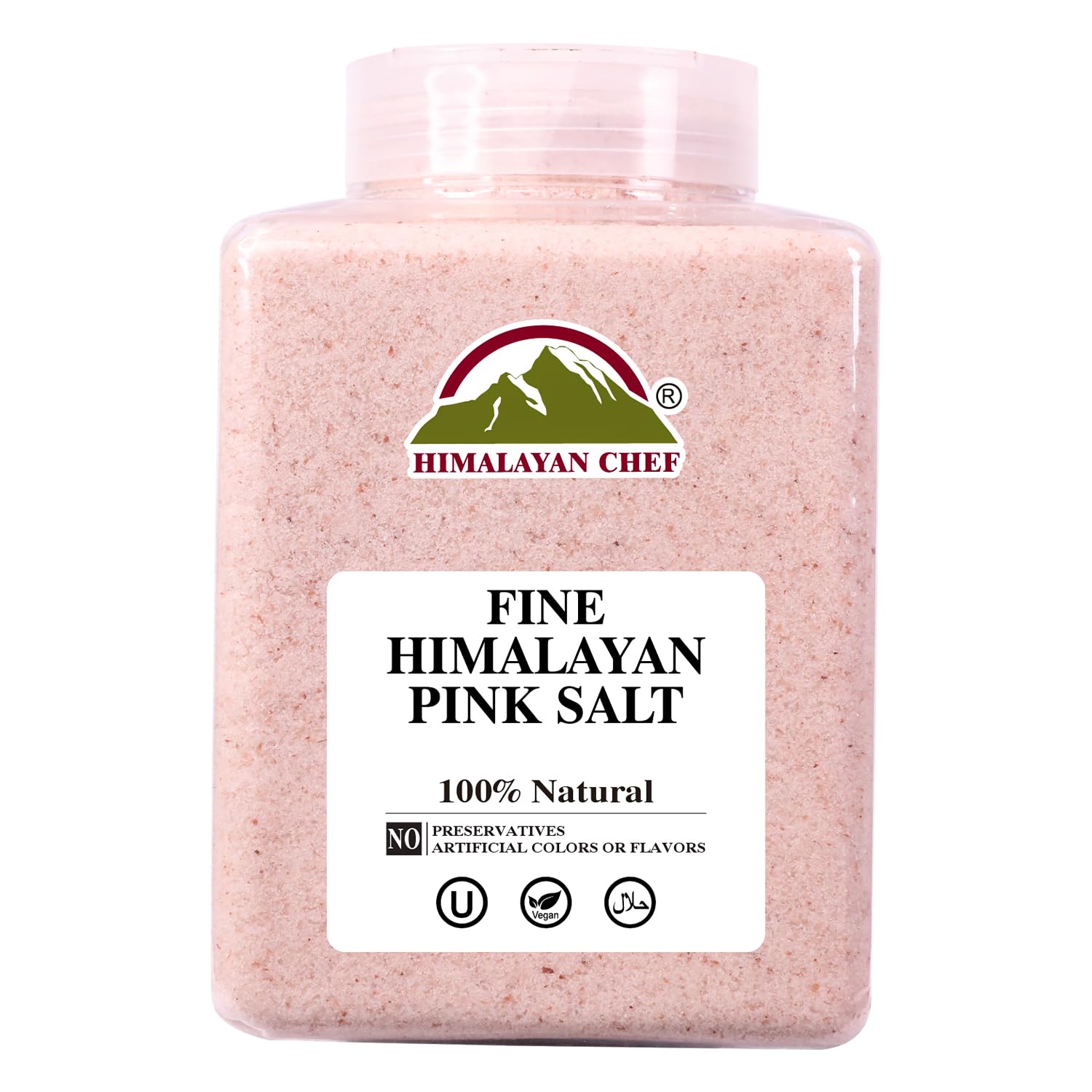Amazon.com : Himalayan Chef Pink Himalayan Salt Fine Grain, 5 lbs ...