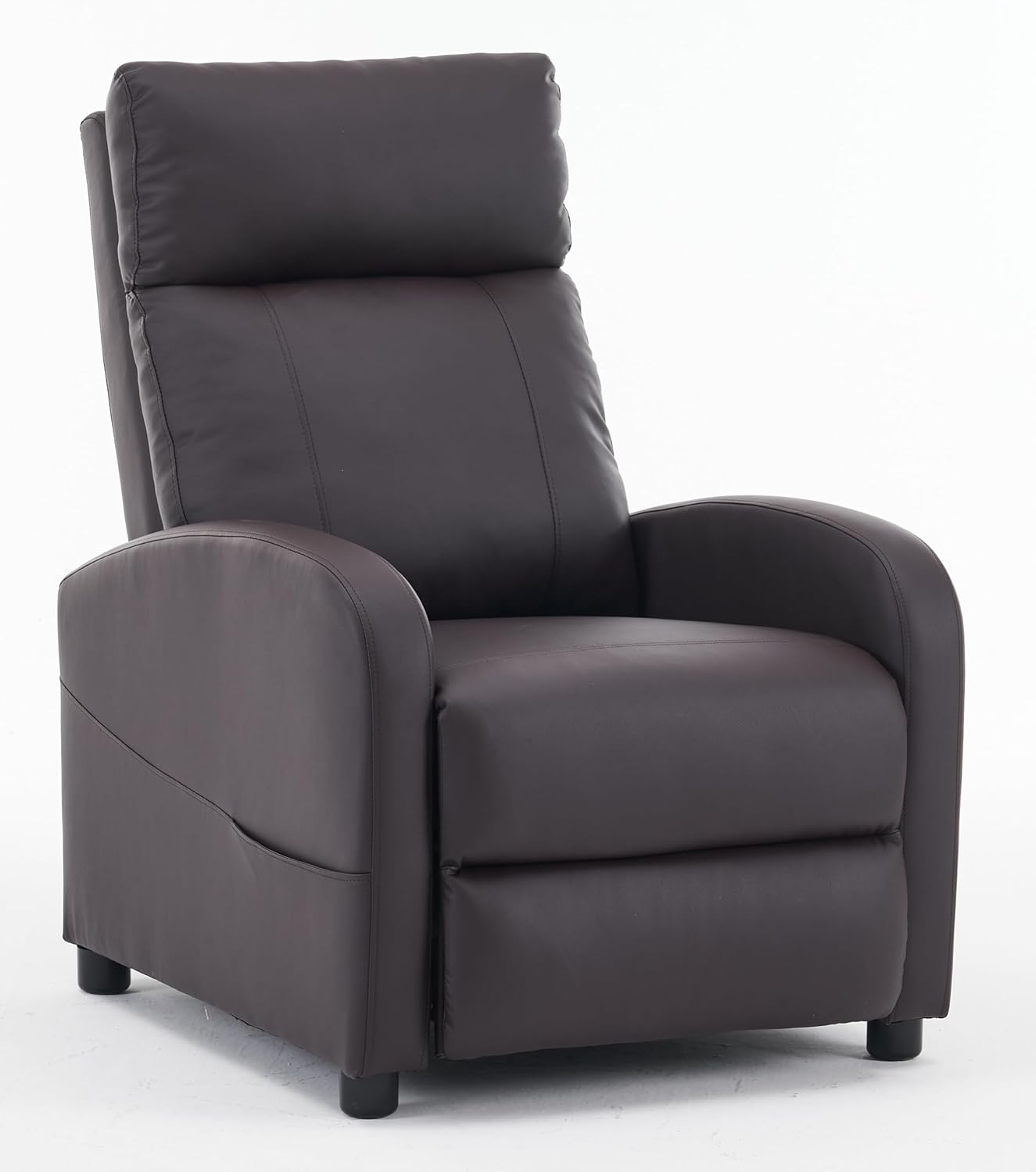 Requena Recliner Armchair, PU Leather Sofa Lounge Seating with ...