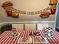 Amazon.com: Food Themed Balloons Hamburger Hot Dog French Fries Ketchup ...