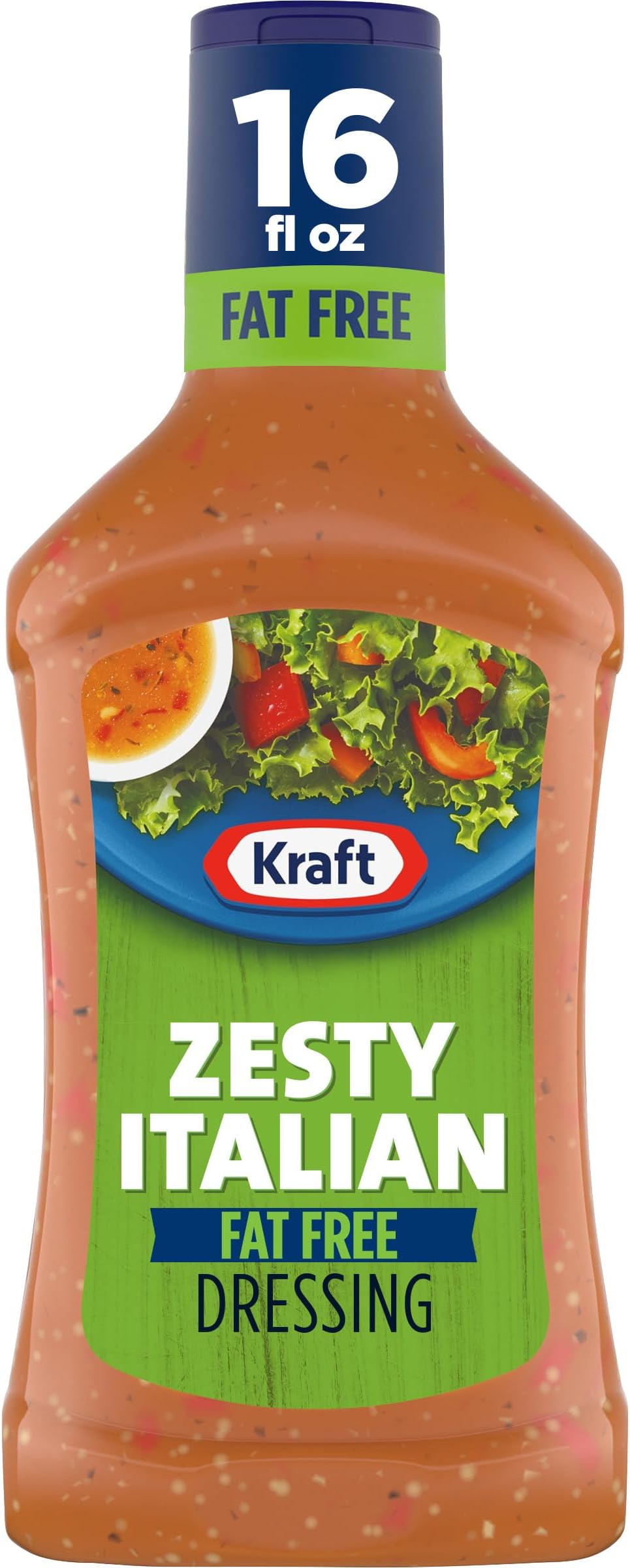 Amazon.com : Kraft Zesty Italian Salad Dressing Family Size (24 fl oz ...