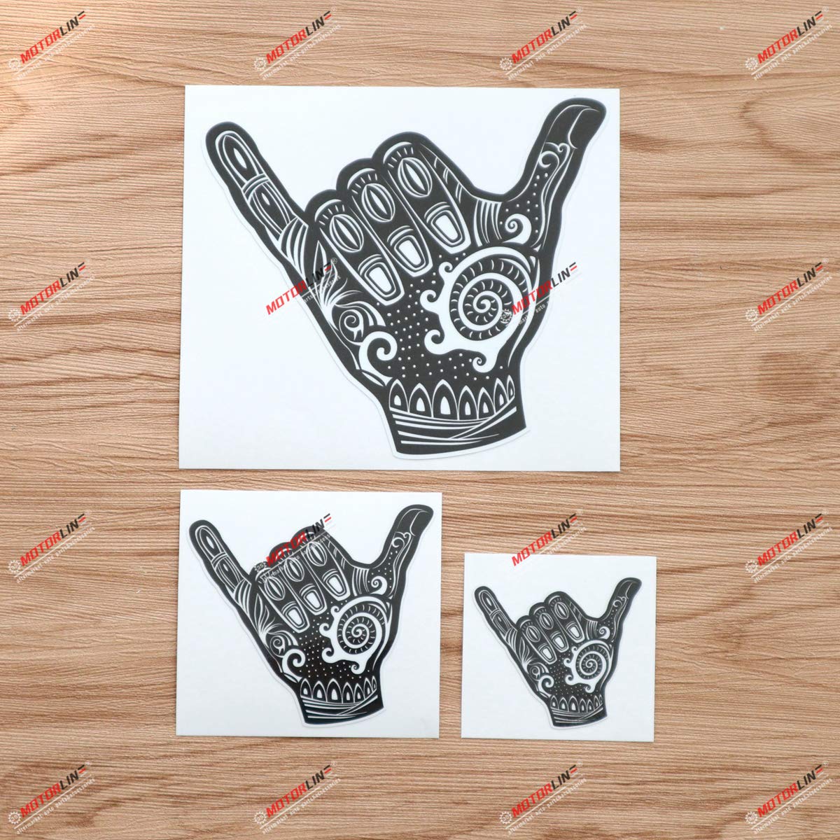 Amazon.com - Hawaii HI Tribal Shaka Sign Hang Loose Decal Vinyl Sticker ...