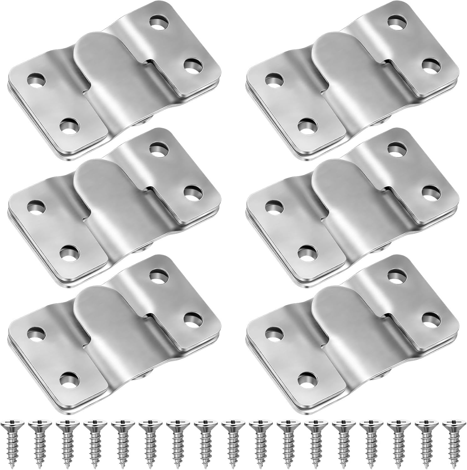Amazon.com: Isslly 6 Pairs Flush Mount Brackets, 54x30mm Interlocking ...