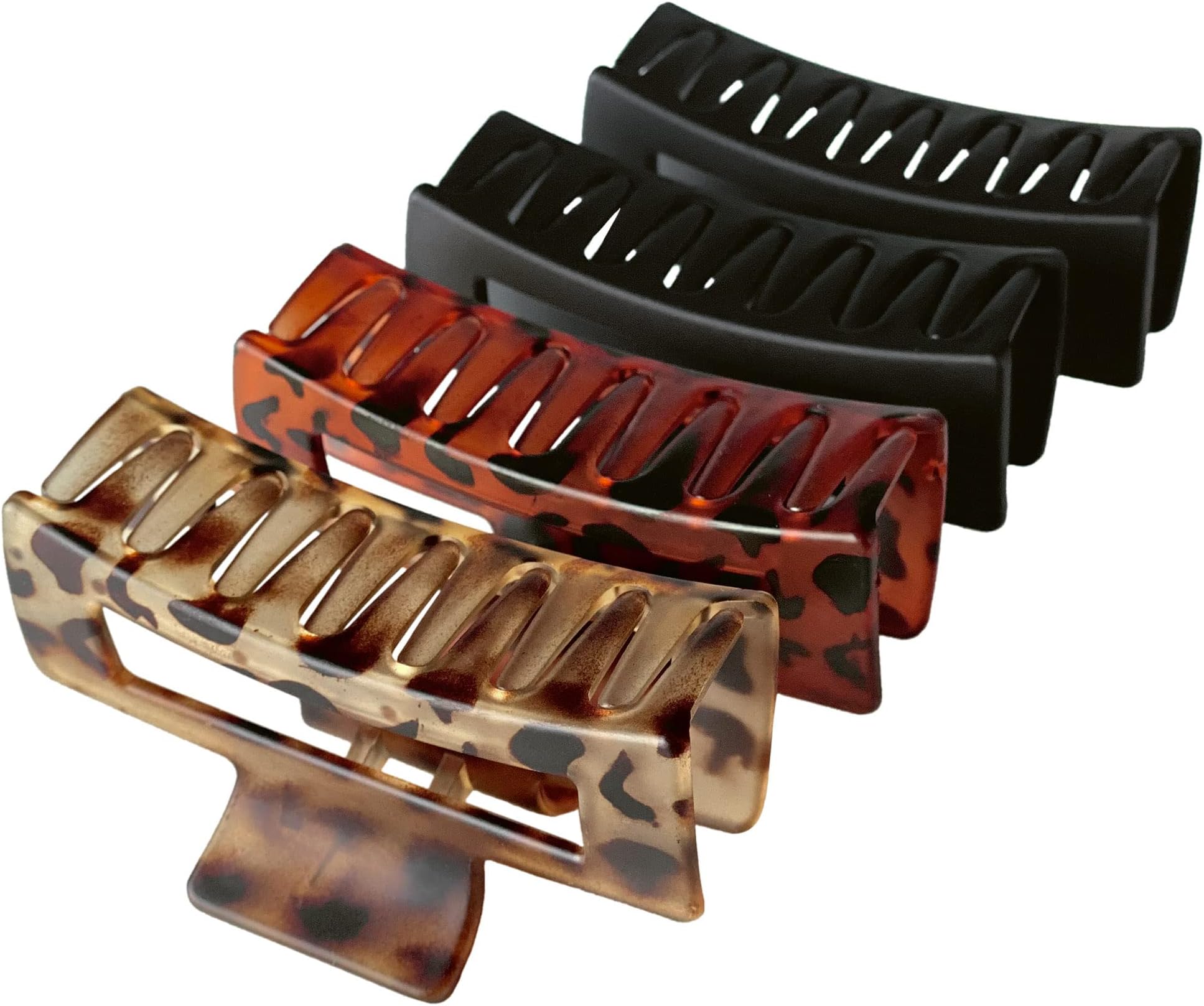 Amazon.com: OWIIZI Big Claw Clips, 4.3″ Matte Large Hair Claw Clips Non ...