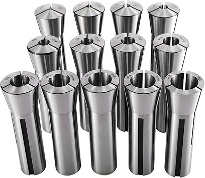 KUNTEC 13 Piece Precision R8 Collet Set Mill Collets Set Taper Spindle ...