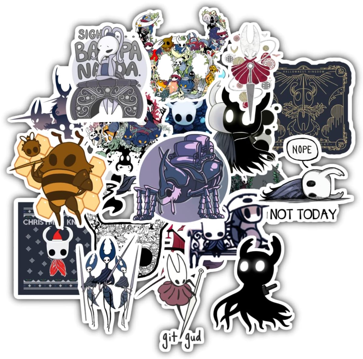 Amazon.com: 20 Pcs Stickers Packs Knight Aesthetic of Decal Hollows ...