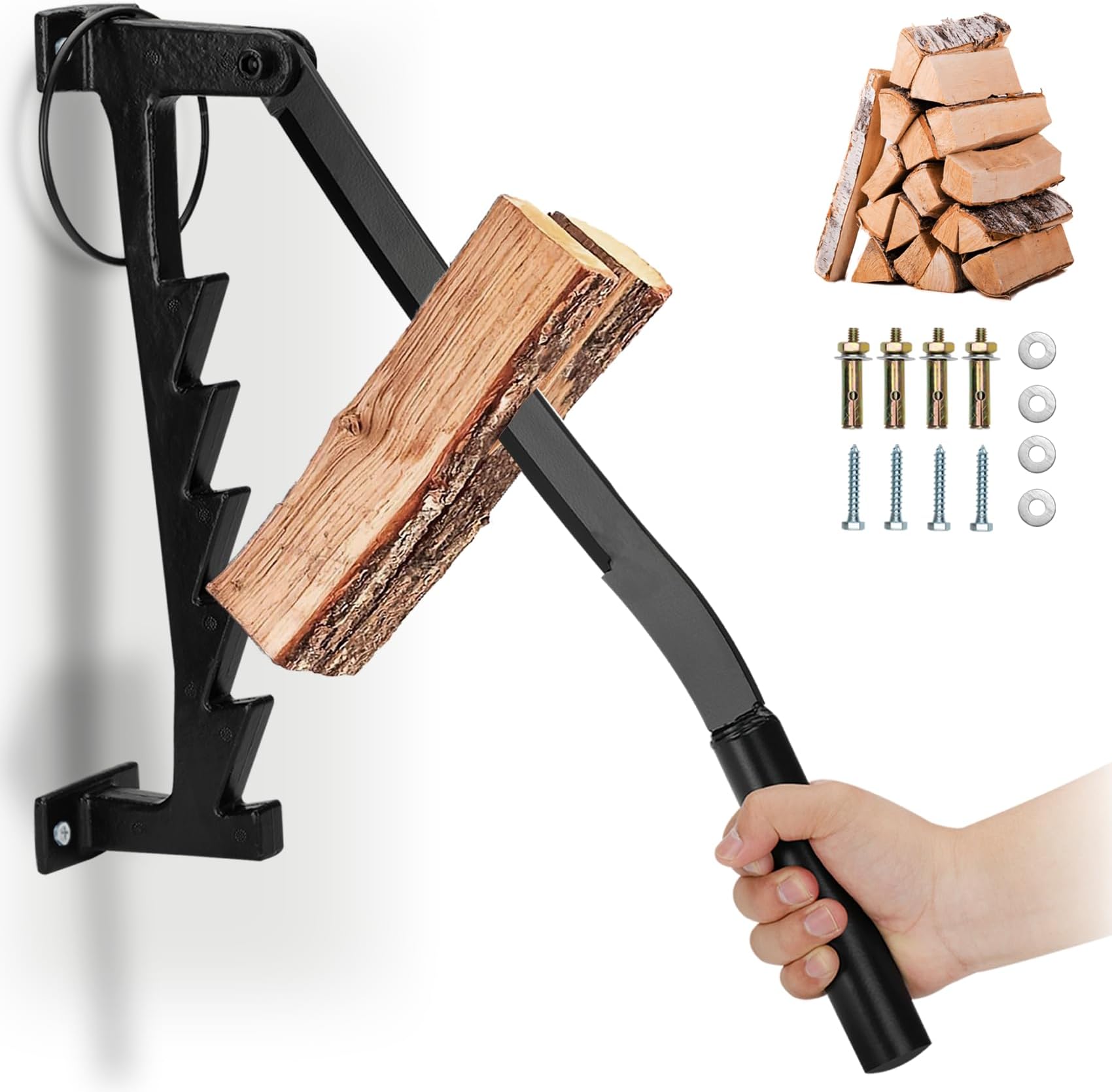 Amazon.com : Magula Wall Mounted Wood Splitter，Portable Wall Mounted ...