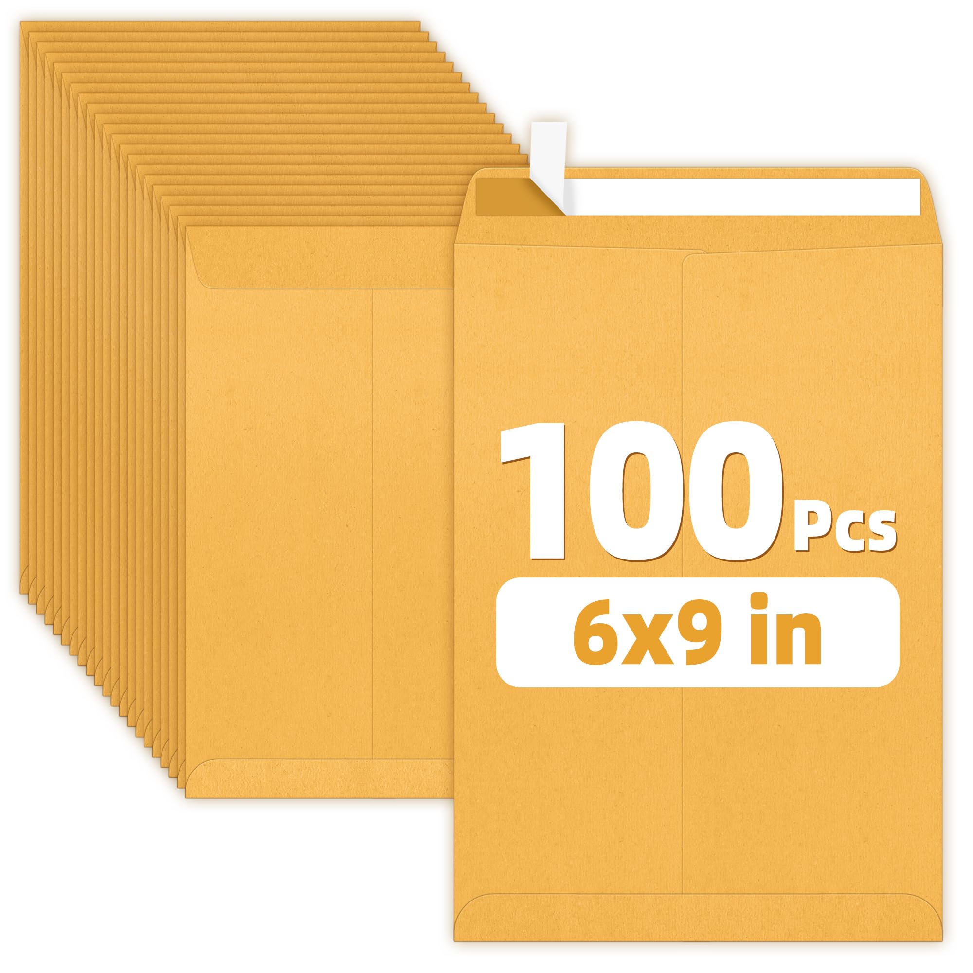 Amazon.com : SUNEE 6x9 Envelopes Self-Seal Catalog Mailing Envelopes ...