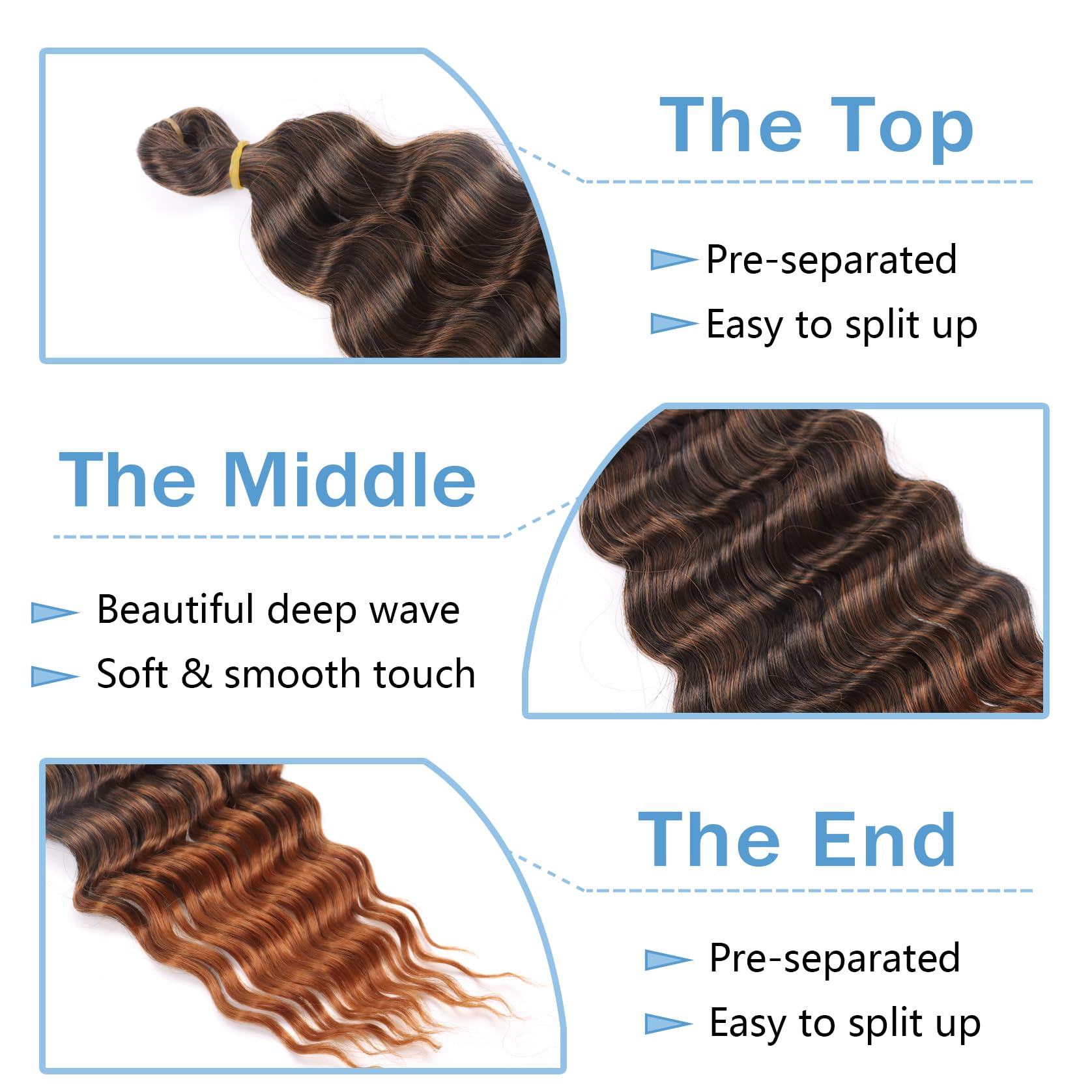Snapklik.com : Braiding Hair T30 Curly Braiding Hair Ocean Wave Deep ...