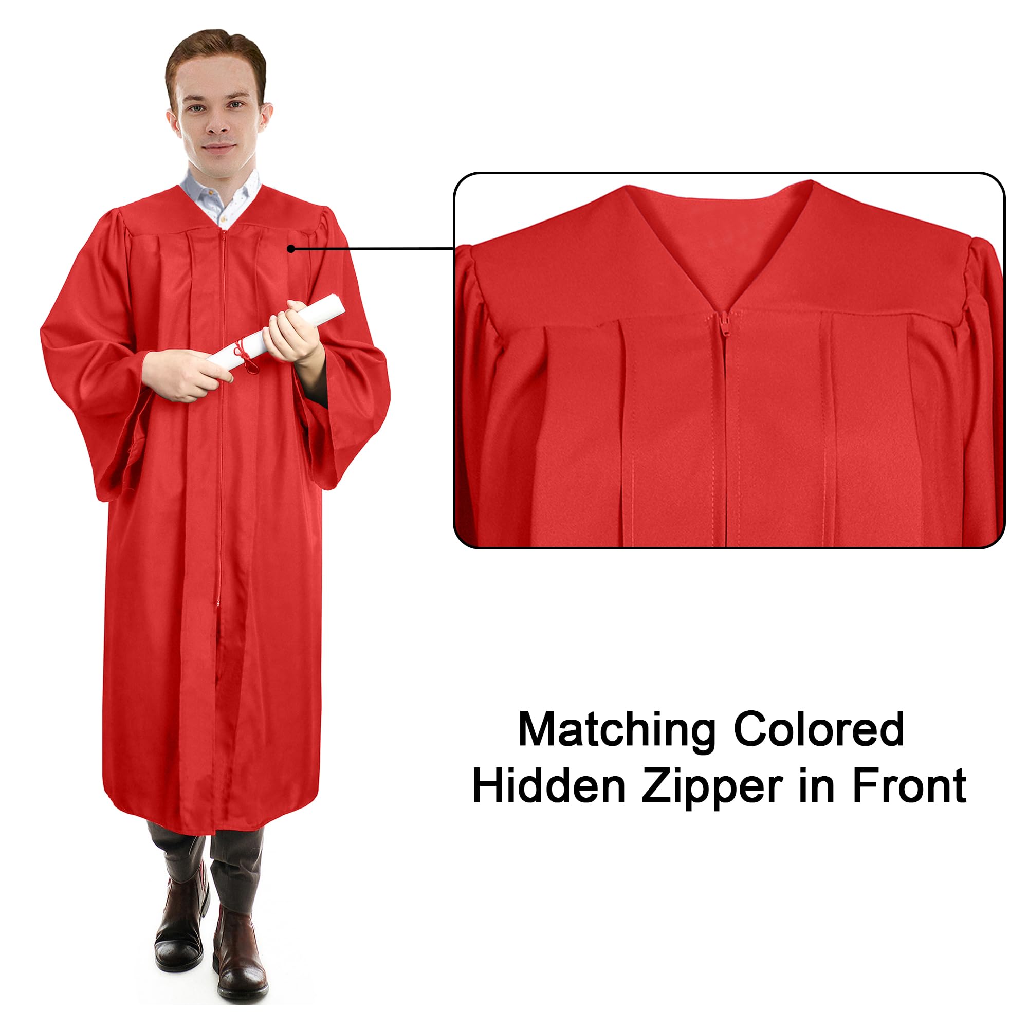 Snapklik.com : TngHui Unisex Matte Graduation Gown For High School ...