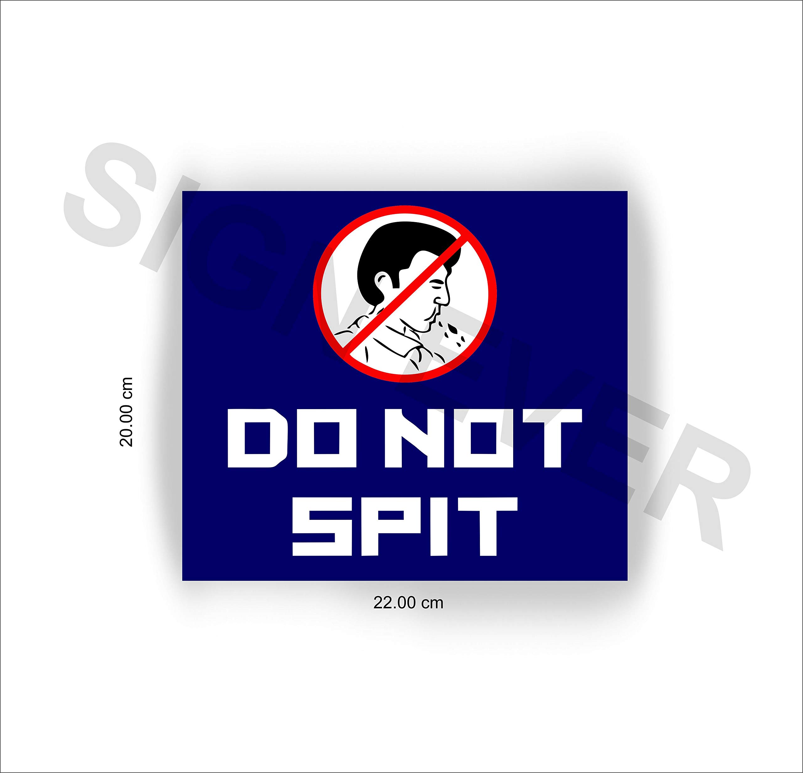 Buy SIGN EVER Do Not Spit Here Sign Boards Bank Office Factory Hospital ...