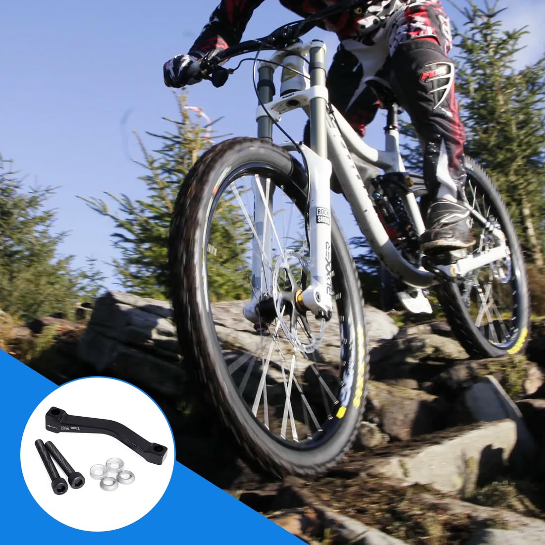 CPJ Post Mount Disc Brake Adapter,Flat Mount Post Mount Brake Adapter ...