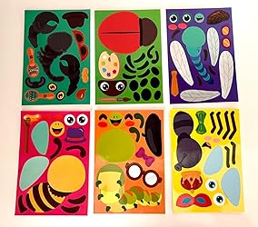 Amazon.com: Sinceroduct Make Your Own Stickers for Kids, Fun Bug ...