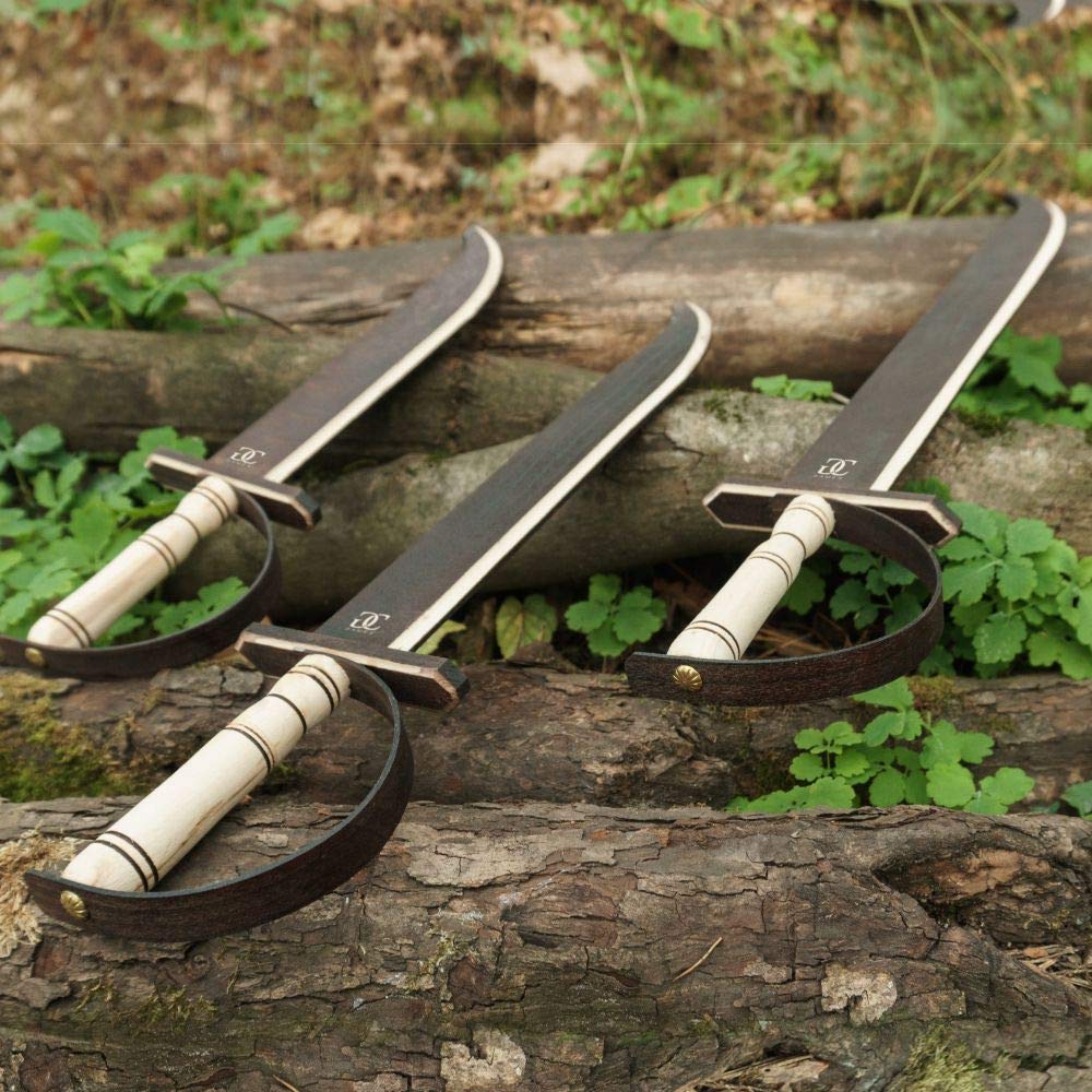 CG GAMES Engaging Wooden Pirate swords for Kids 3 Pack Eco-Friendly ...