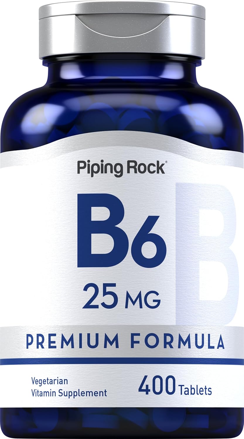 Amazon.com: Piping Rock Vitamin B6 25 mg Tablets | 400 Count | Premium ...