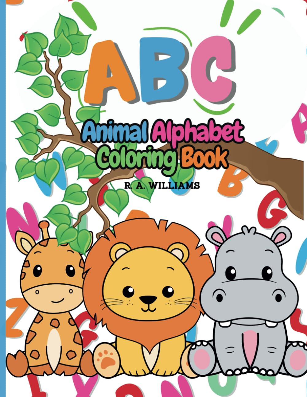Amazon.com: ABC Animal Alphabet Coloring Book: Learn & Color from A to ...